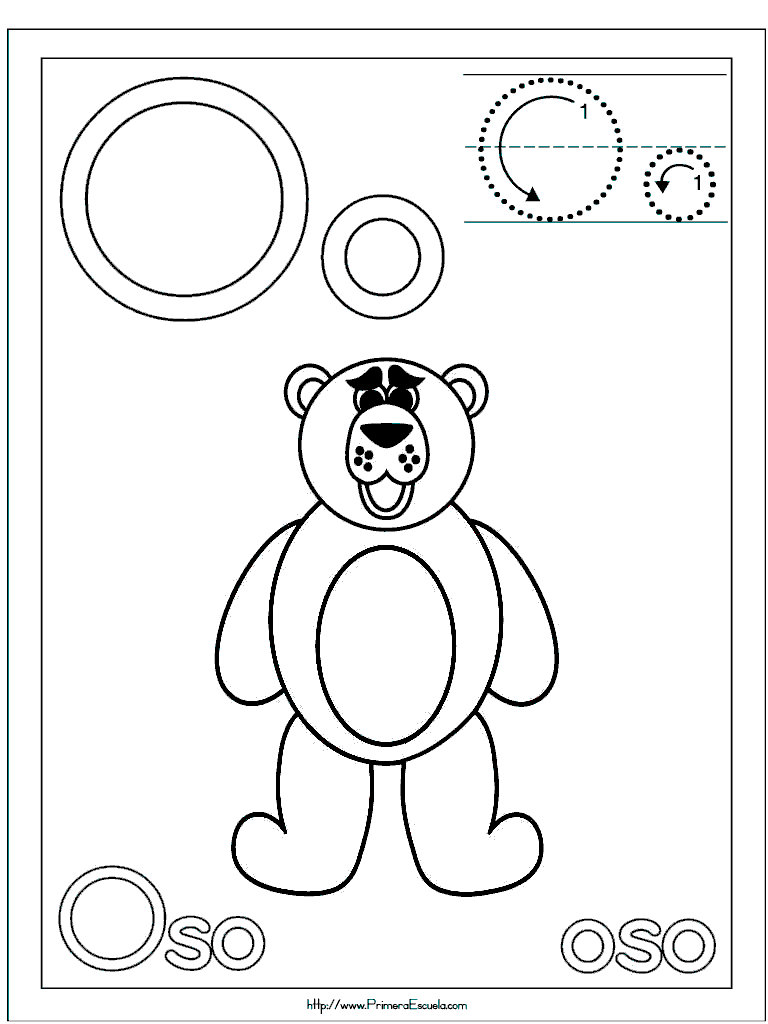 Ejercicios con la vocal o - Imagui