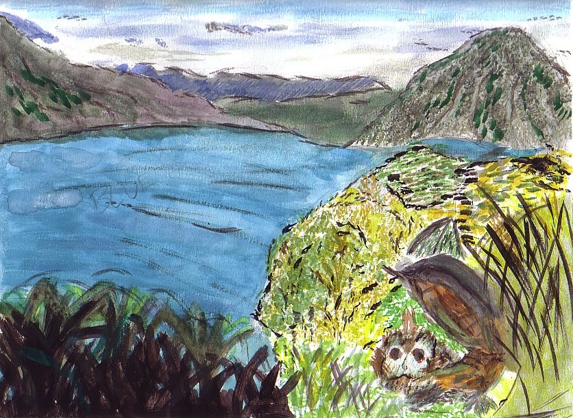 highschoolart: Atmospheric Perspective Watercolor Painting High School Art