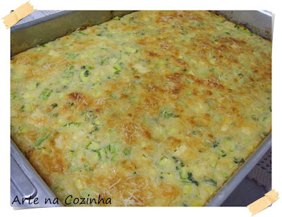 Torta de abobrinha e queijo | Culinaria de Roselita