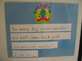 Playing, Learning and Growing: Language Activity: Big Green Monster Chart