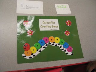 Playing, Learning and Growing: Math Activity: Caterpillar Counting Game