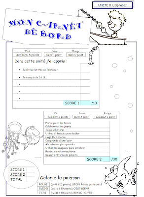 Élèves de 5: MON CARNET DE BORD