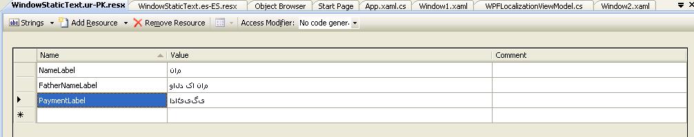 Muhammad Shujaat Siddiqi: WPF Localization - StringFormat for Formatting Currency