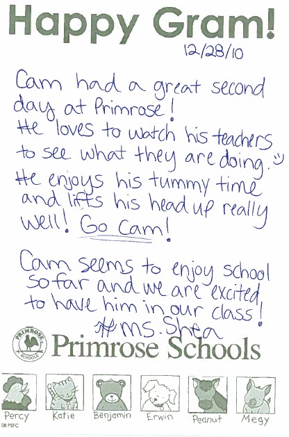 The Ward Family: Camden's First Happy Gram