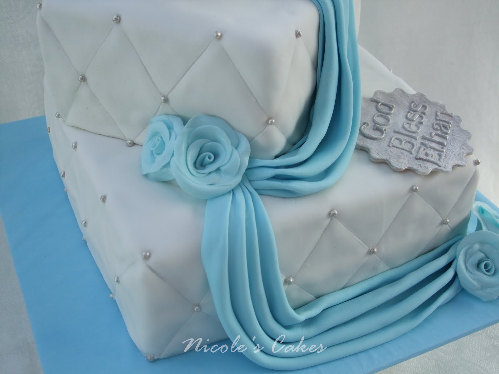 Confections, Cakes & Creations!: Christening/Baptism Cake for a Baby Boy Confections, Cakes & Creations!: Christening/Baptism Cake for a Baby Boy
