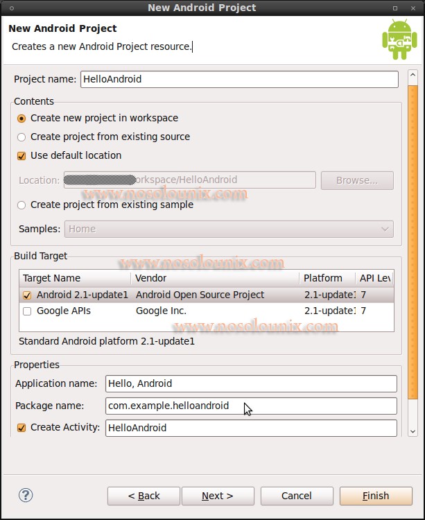 Crear un Proyecto Android en Eclipse | No solo Unix | GNU Linux, Android, Tecnología, Software ...