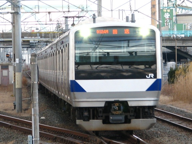 E501.net : E531系グリーン車組込 郡山入出場