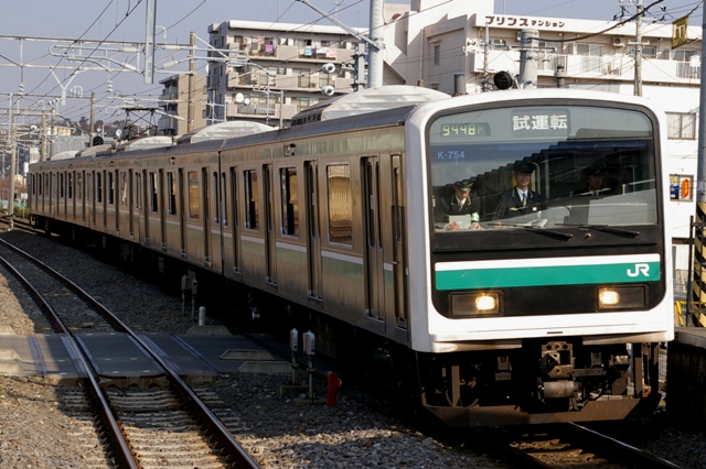 E501.net : E501系K754編成試運転