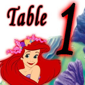 One Step at a Time: Disney Princess Table Numbers