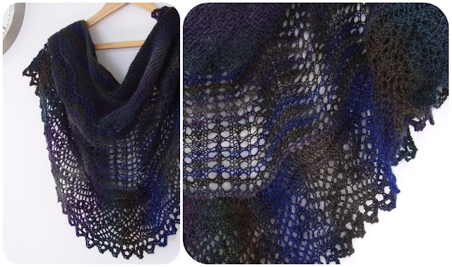Madeline's Wardrobe: Ocean Weaves Shawl Madeline's Wardrobe: Ocean Weaves Shawl
