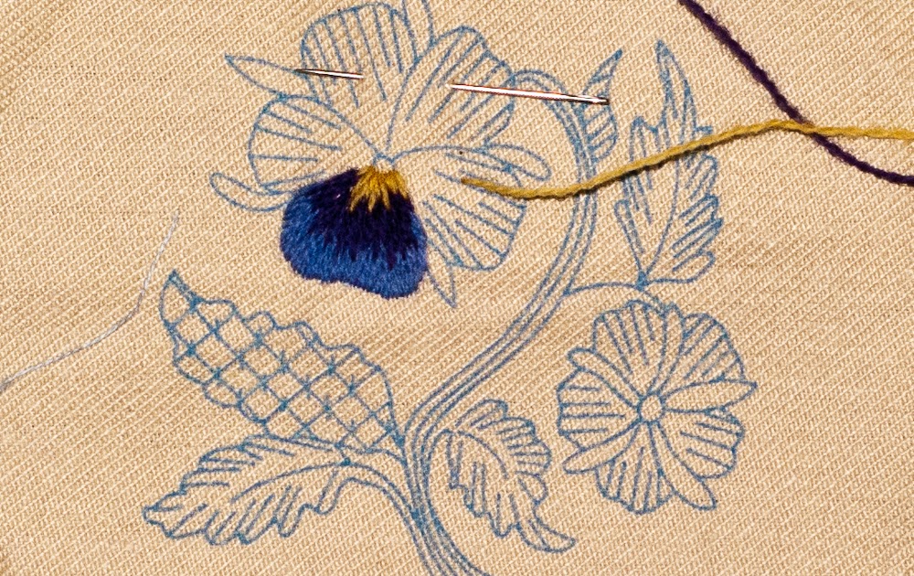 Committed Stitcher: Crazy January #3 - Heartsease Pansy