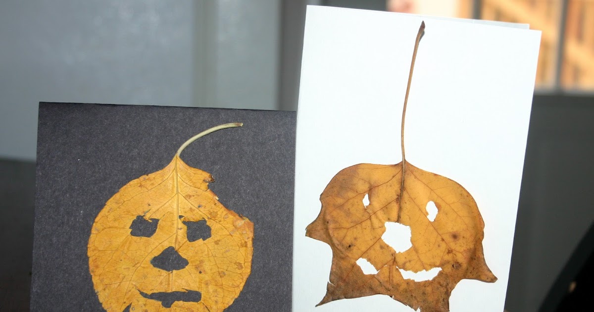 A Million Things I Love . . .: #514- homemade pumpkin leaf card