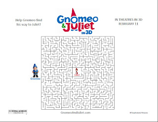Gnomeo & Juliet Activity Sheet and Prize Pack Giveaway {CLOSED ...