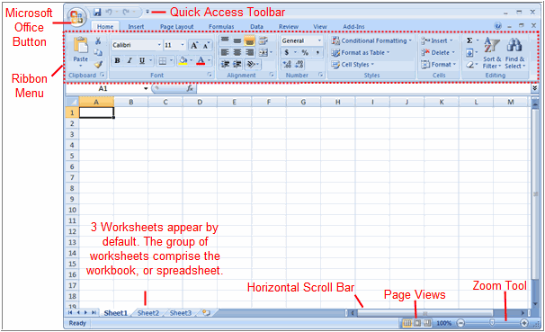 MICROSOFT OFFICE TUTORIAL: THE EXCEL ENVIRONMENT MICROSOFT OFFICE TUTORIAL: THE EXCEL ENVIRONMENT
