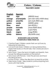 Education World: All about : Beginning Spanish Worksheets