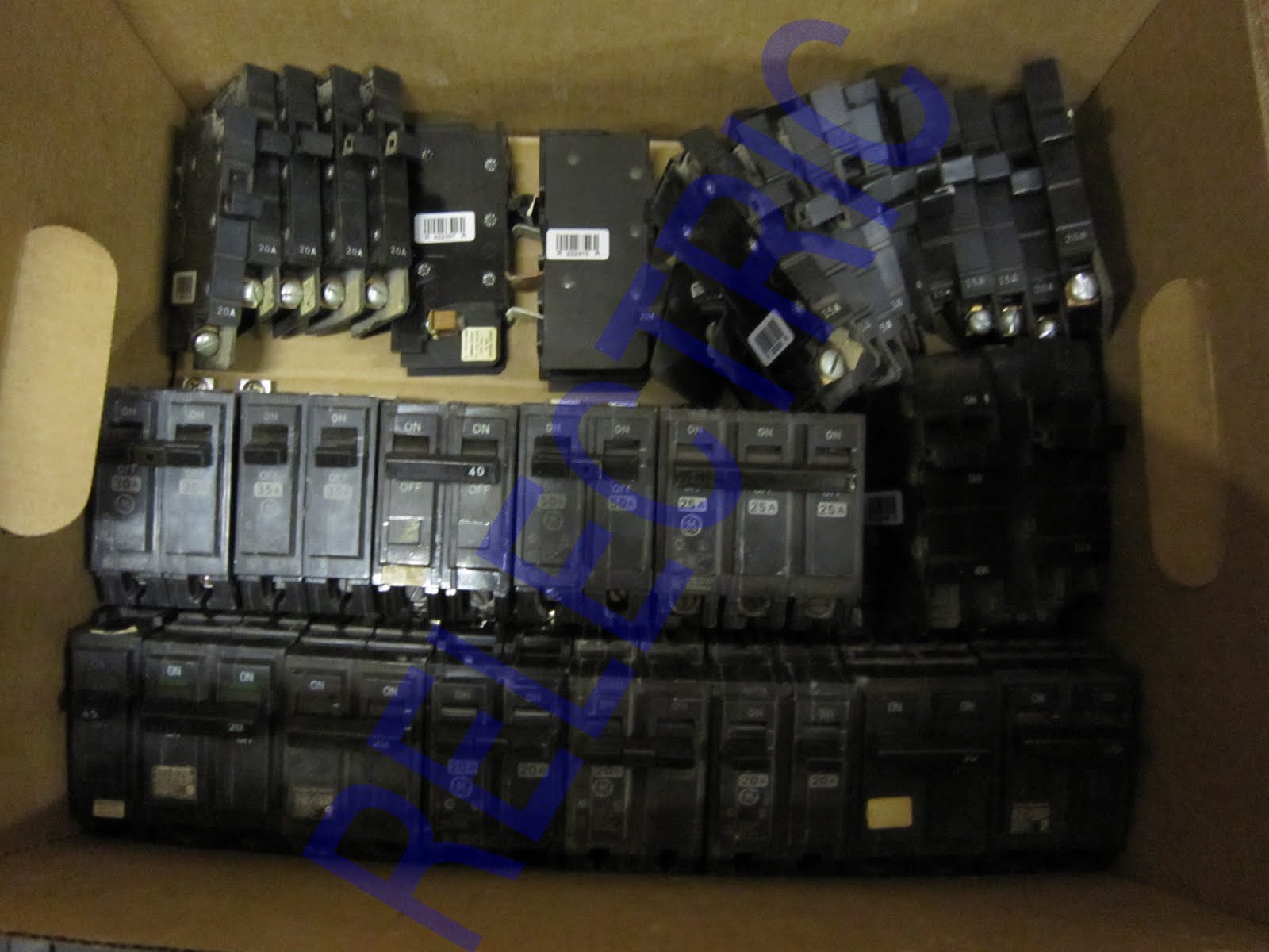 RELECTRIC Recent Arrivals: Large Lot of Various Circuit Breakers RELECTRIC Recent Arrivals: Large Lot of Various Circuit Breakers