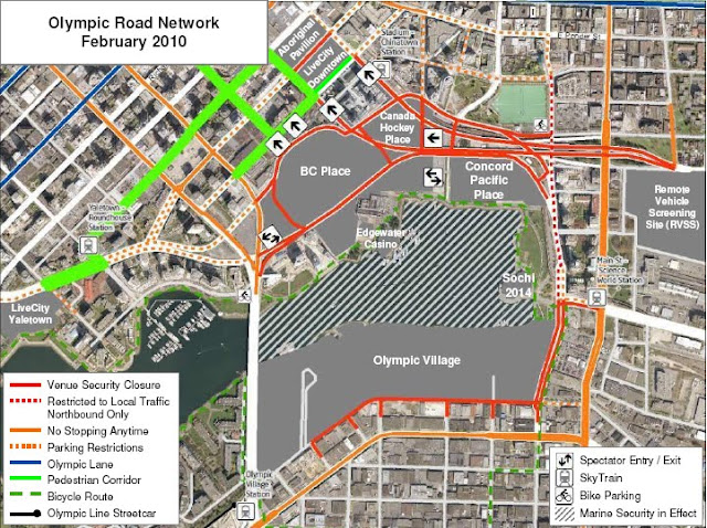 Vancouver 2010 Olympic Street Plan Maps (Road Closures & Parking ... Vancouver 2010 Olympic Street Plan Maps (Road Closures & Parking ...