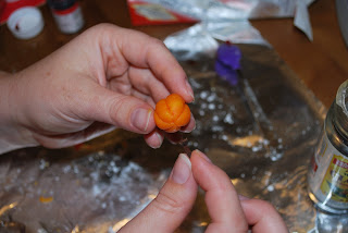 Marzipan Pumpkin Tutorial - Clumsy Crafter