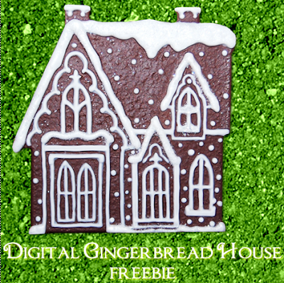 Capadia Designs: Gingerbread House Ornaments (and a digital freebie)