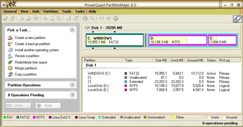 Tips Menggunakan Partition Magic 8.0 | belajar IT
