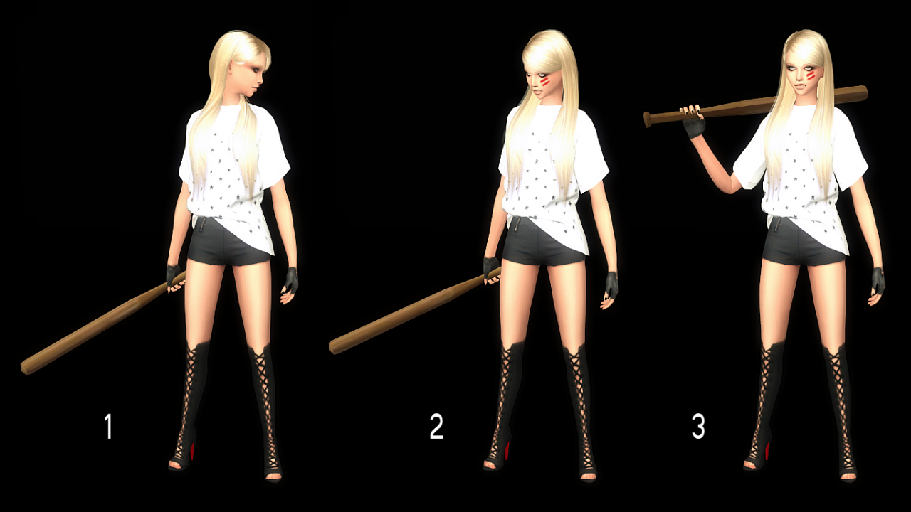 My Sims 4 Blog: Baseball Bat Poses by Beverlyallitsims