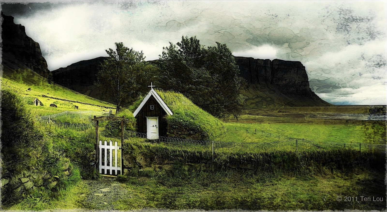 Artistic Adventurer - Teri Lou: Iceland Grass Church on the Farm
