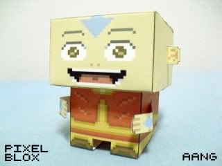 Paper Toy - Aang from Avatar (anime) - Papercraft4u | Free Papercrafts ...