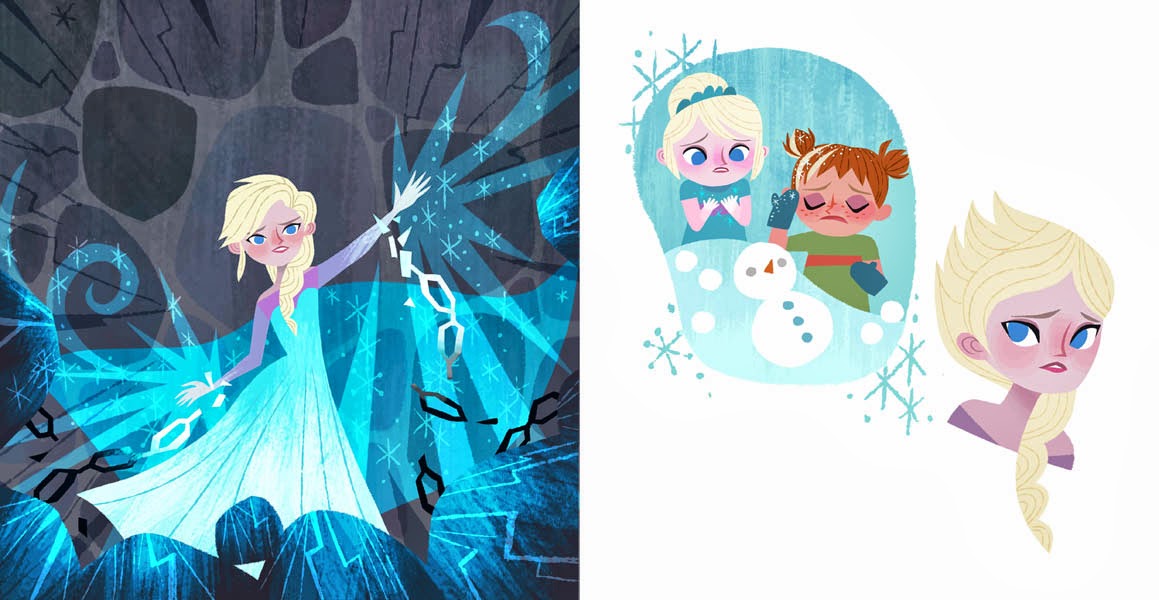joey art: Disney Frozen picture book illustrations