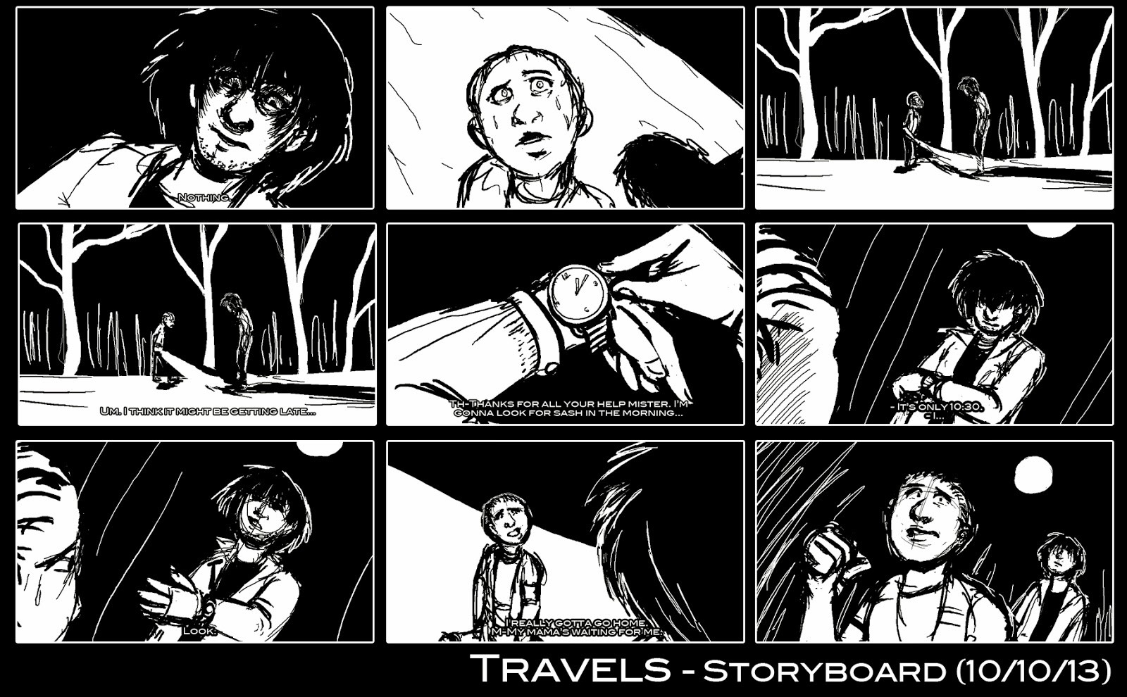 Travels (Drama/Horror Storyboards)