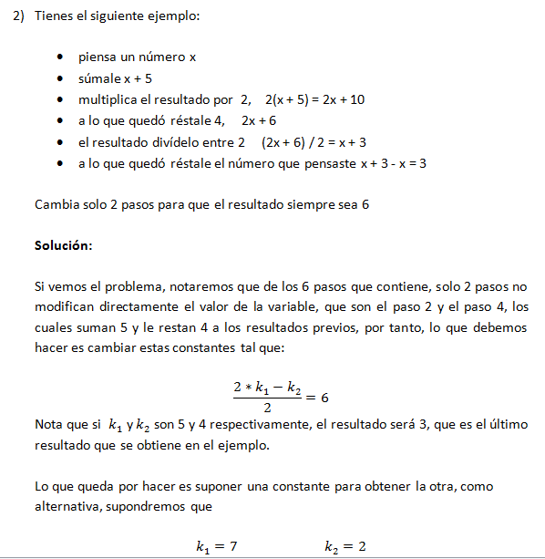 SABER: Matematica Basica 1: Aritmetica y Algebra (ejemplos)
