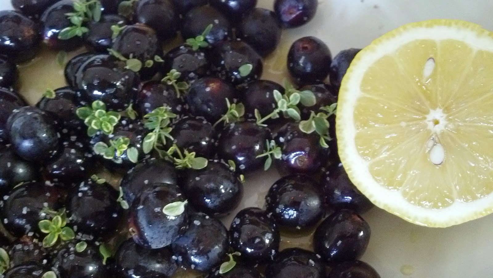 salted sugared spiced™: Lemon Thyme Roasted Grapes