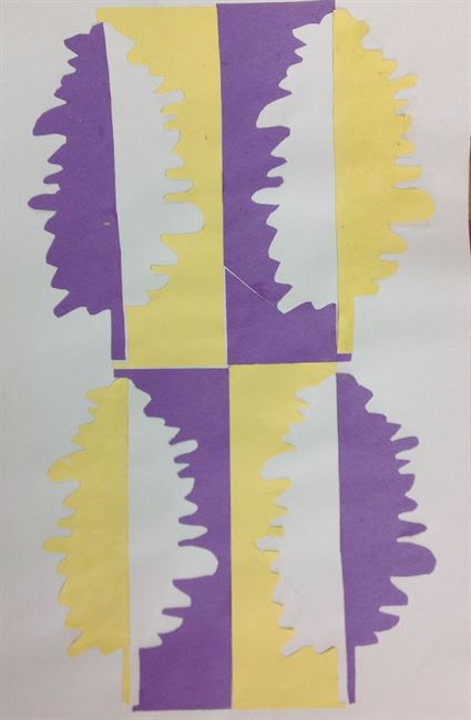 No Corner Suns: Notan Leaves in Complementary Colors with slideshow ...