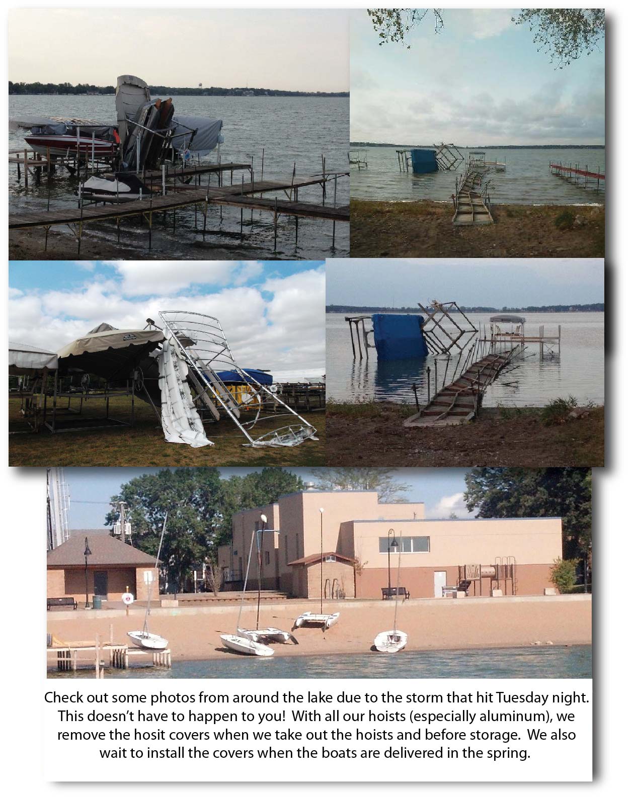 Clear Lake Boats: Storm Damage Photos - September 4, 2012