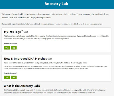 The GENES Blog: Ancestry's new Ancestry Lab