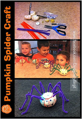 Designs by Birgit: Catholic Homeschool Fun: Pumpkin Spider Craft