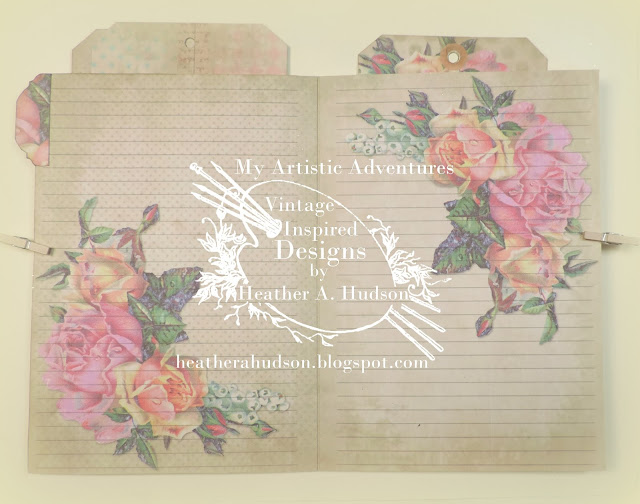 Heather A Hudson: Vintage Shabby Chic Calendar/ Journal Pages Digital Set