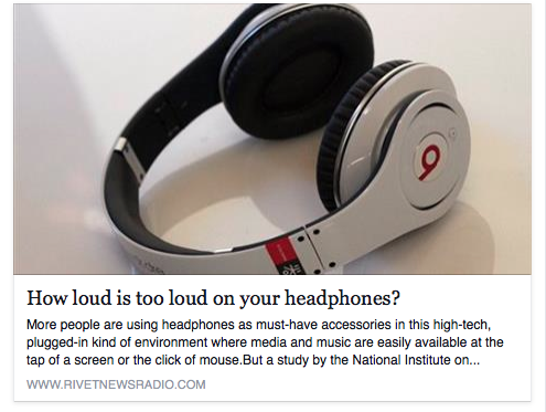 The M Report: Listen to: 'How loud is too loud on your headphones?' by ...