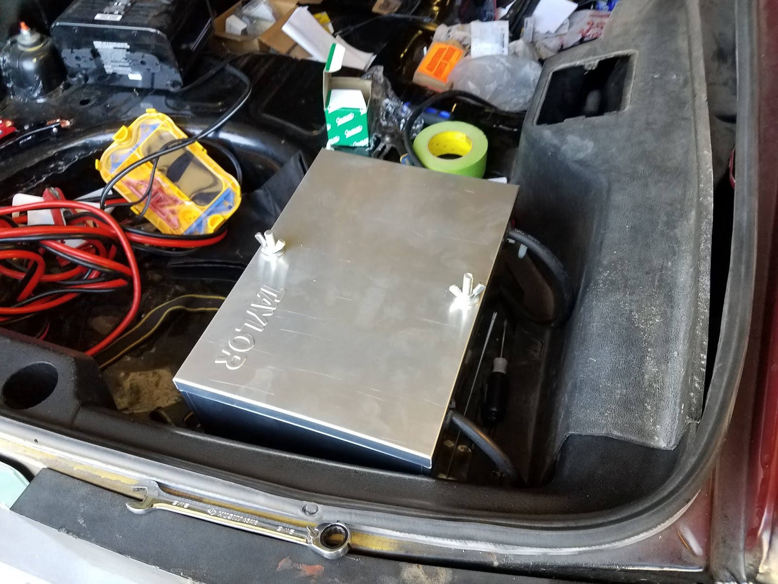 Fox Body Mustang Restoration: Taylor Battery Box Install