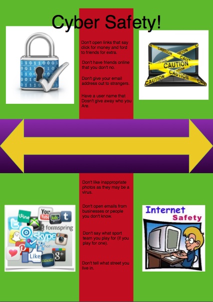 Fabulous Fatima Classroom Blog: Cyber Safety Posters