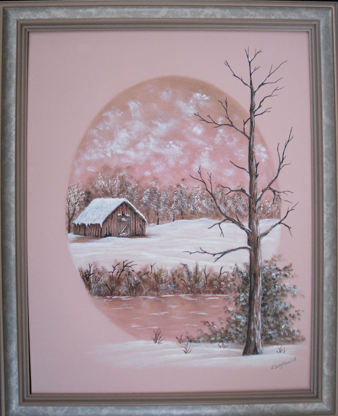 Joan's Pen & Ink with Oils, Coloured Pencils: ARTWORK FOR SALE