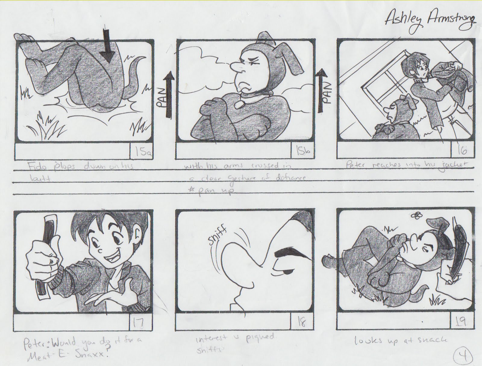 Ashley's Art: Undercover Dog Storyboards