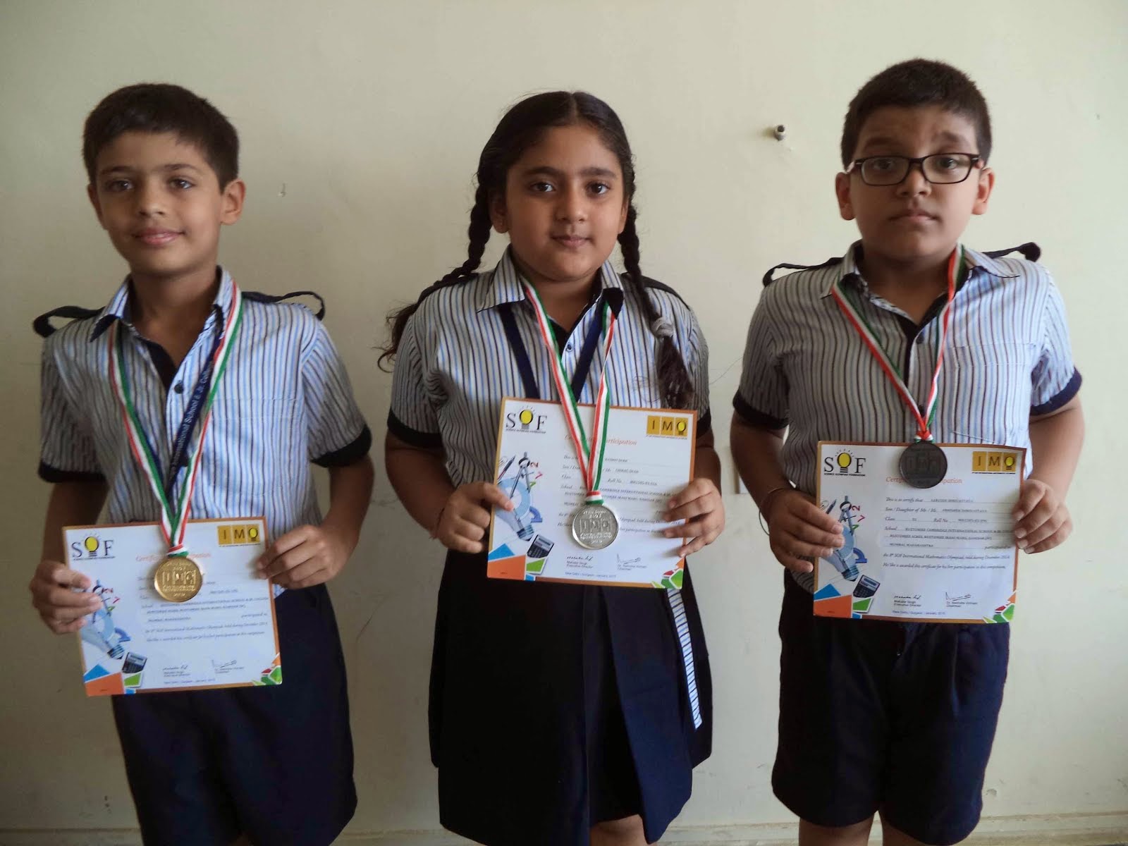 The Rustomjee Cambridge Diaries: Winners list of Math Olympiad