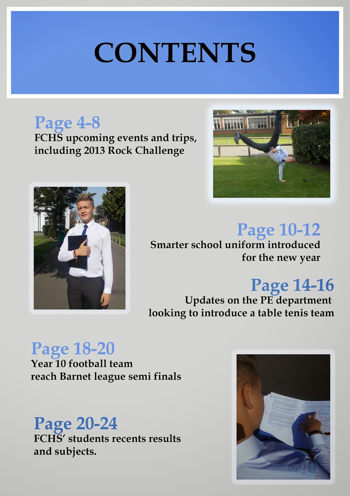 12A Jake Peel: Foundation Portfolio: School Magazine Front Cover and ...