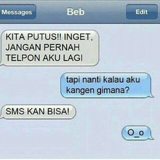 Gambar Chat Lucu Sms
