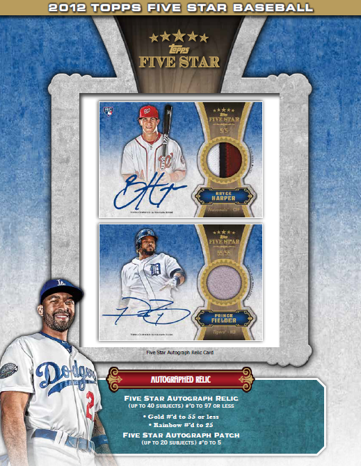 South Bay Baseball Cards: 2012 Topps Five Star Baseball Hobby Box