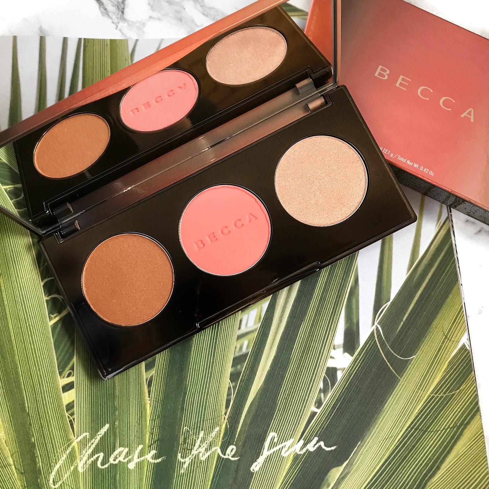 Review and Swatches: Becca Sunchaser Palette - Wellness by Kels