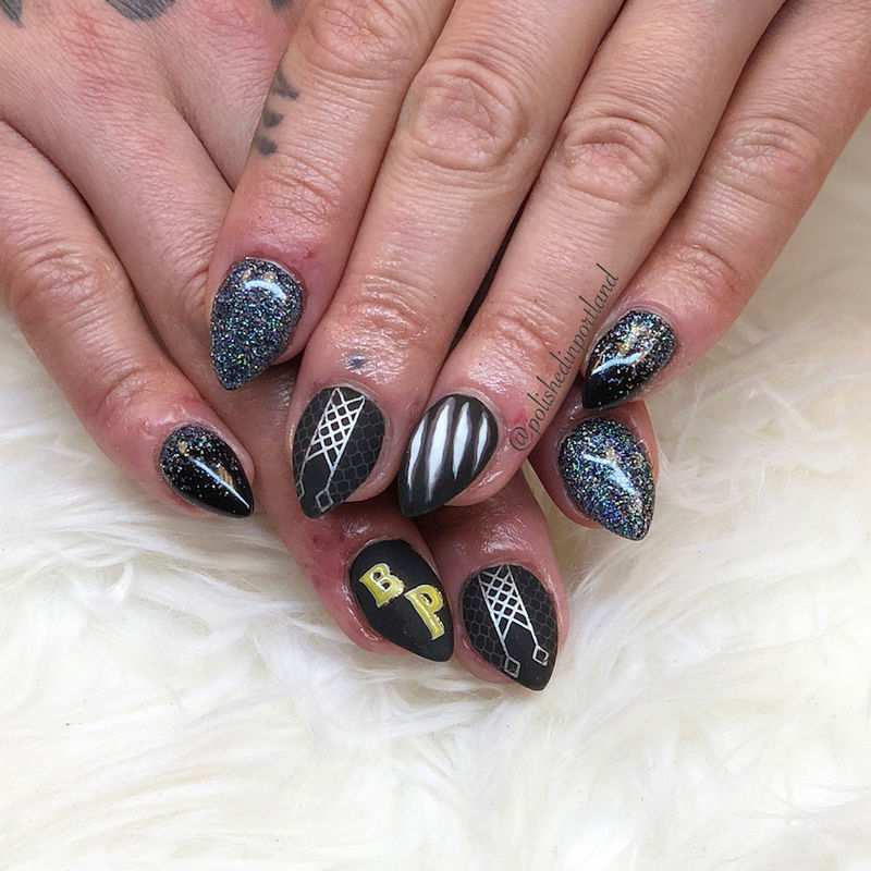 Black Panther Inspired Nails: Slay All Through Wakanda