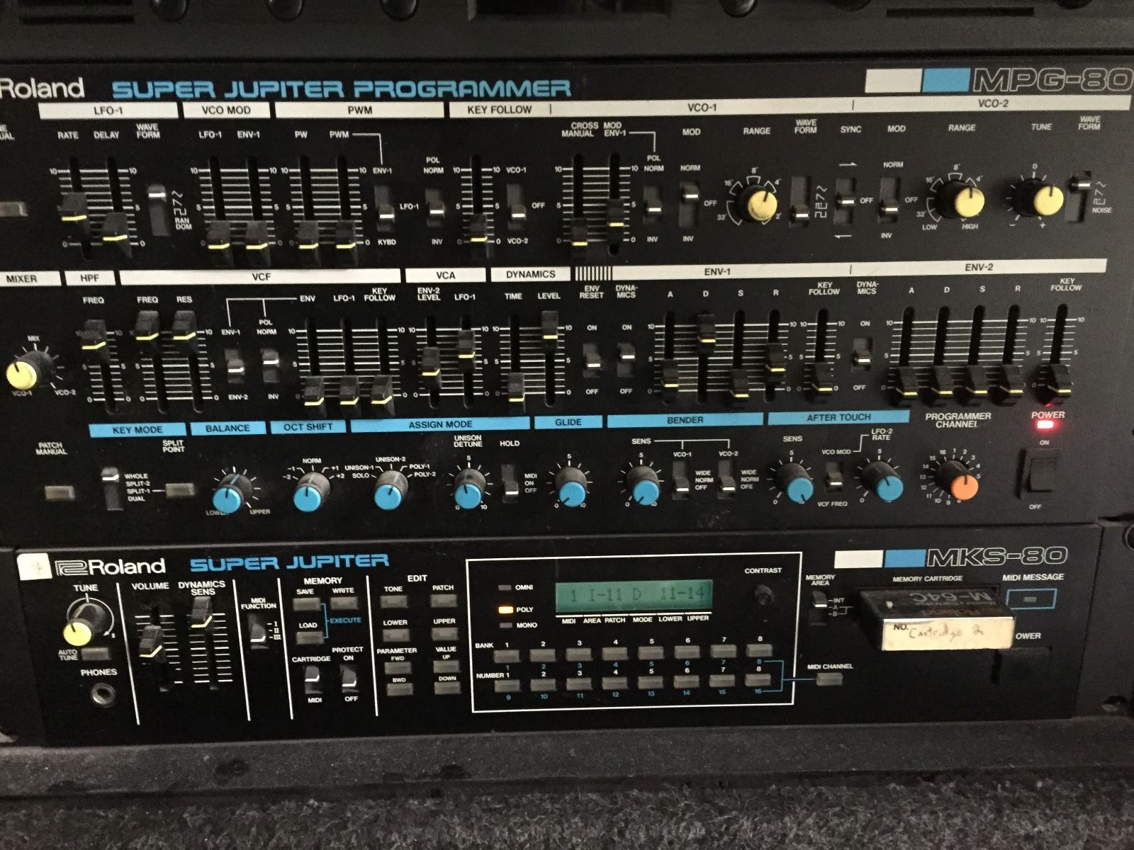 MATRIXSYNTH: Roland MKS-80 Super Jupiter SN 460479 with MPG-80 Programmer