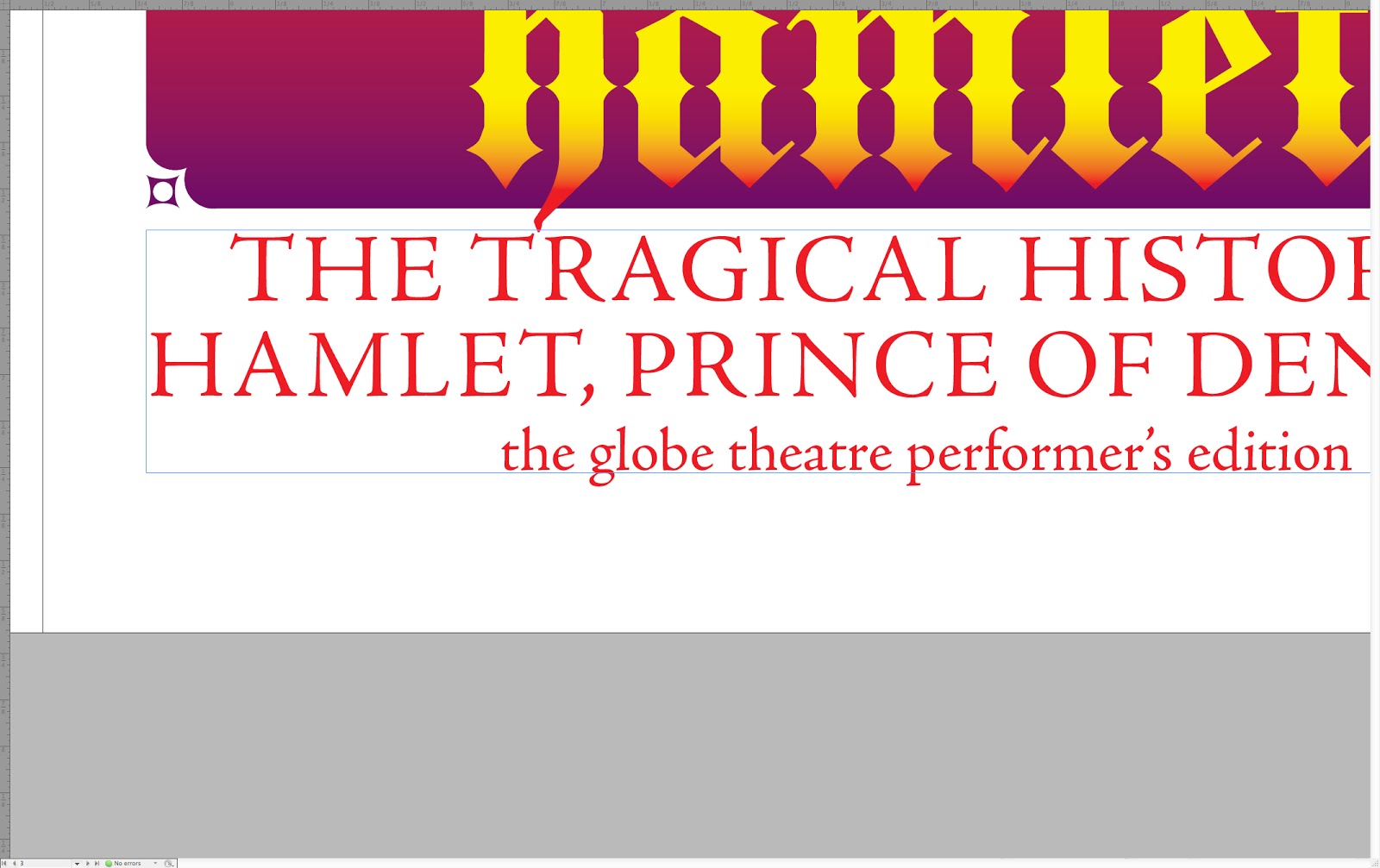 William: Hamlet Book Design: aesthetics and usability combined