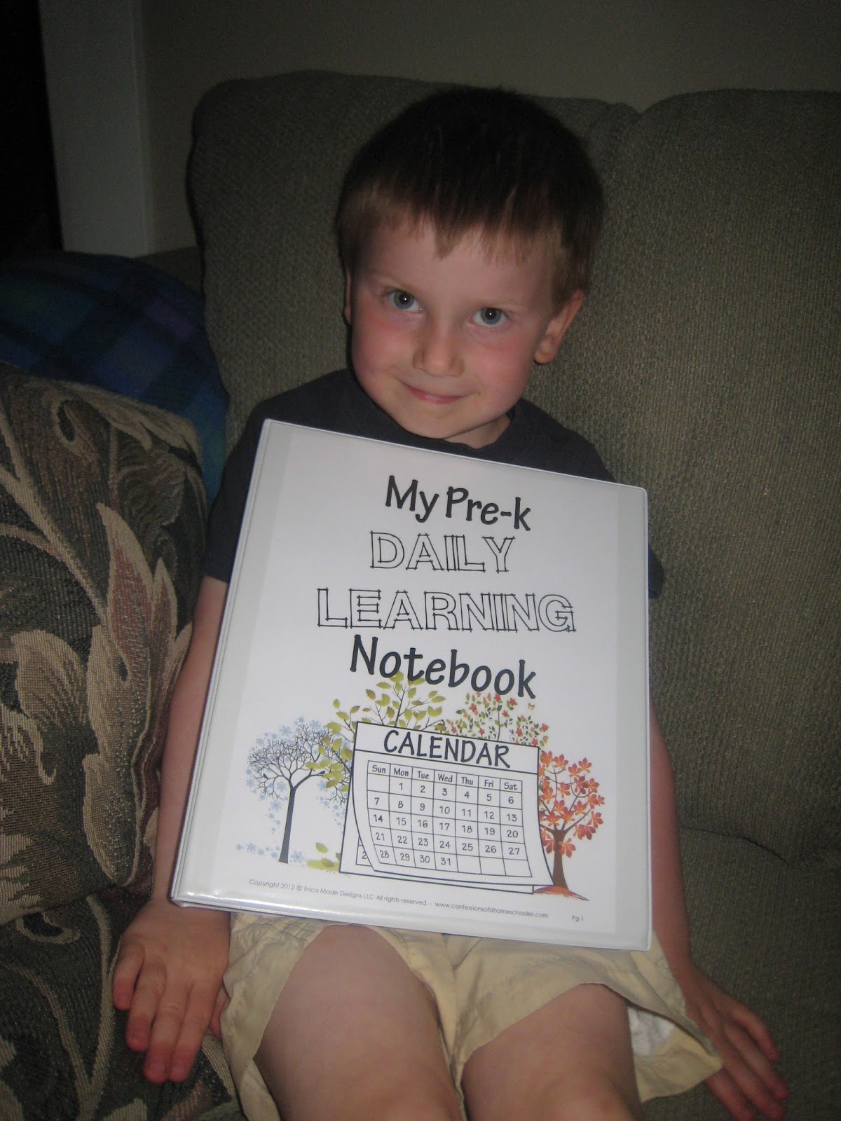 Milk N' Honey Learn and Grow: PreK Daily Learning Notebook (age 4-5)
